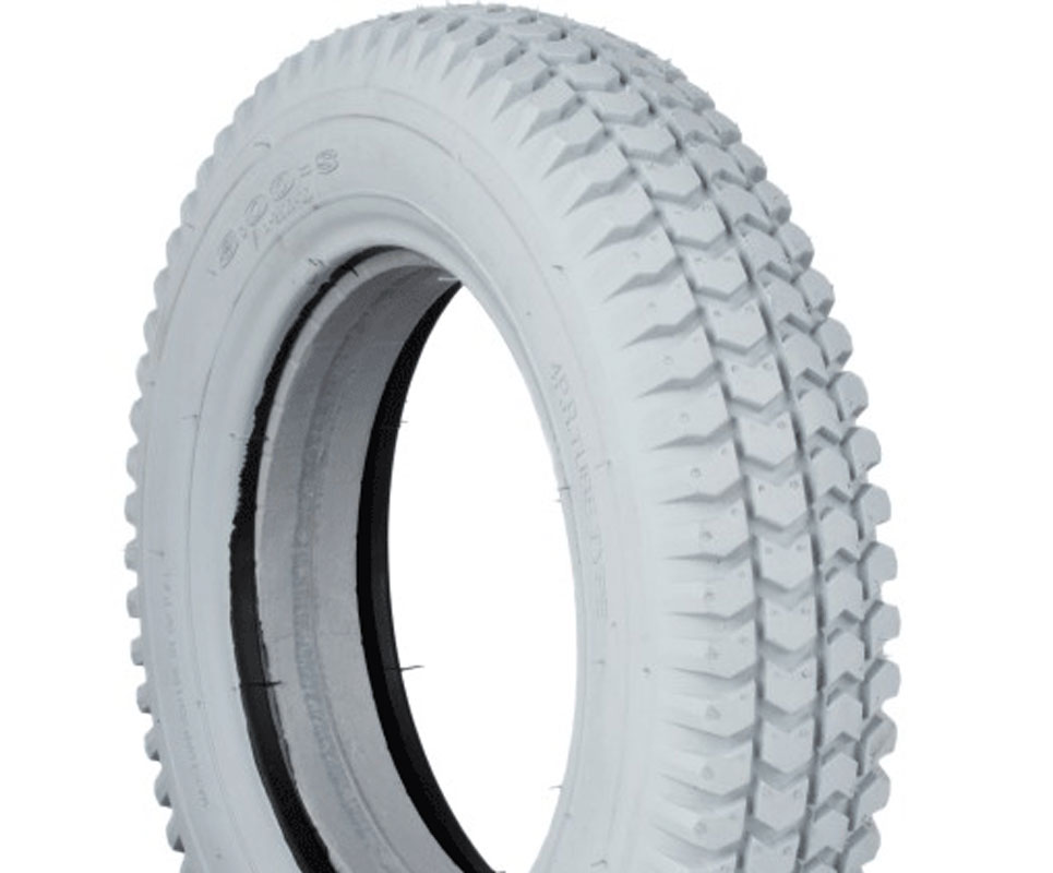 New 3.00-8 Block Grey Solid Tyre Tire For Mobility Scooter Wheelie Good ...