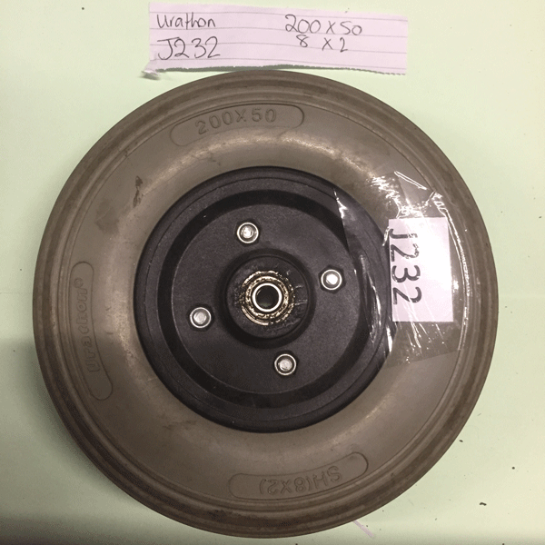 Used 200 x 50 Solid Rear Wheel/Tyre Mobility Scooter - J232 Wheelie ...