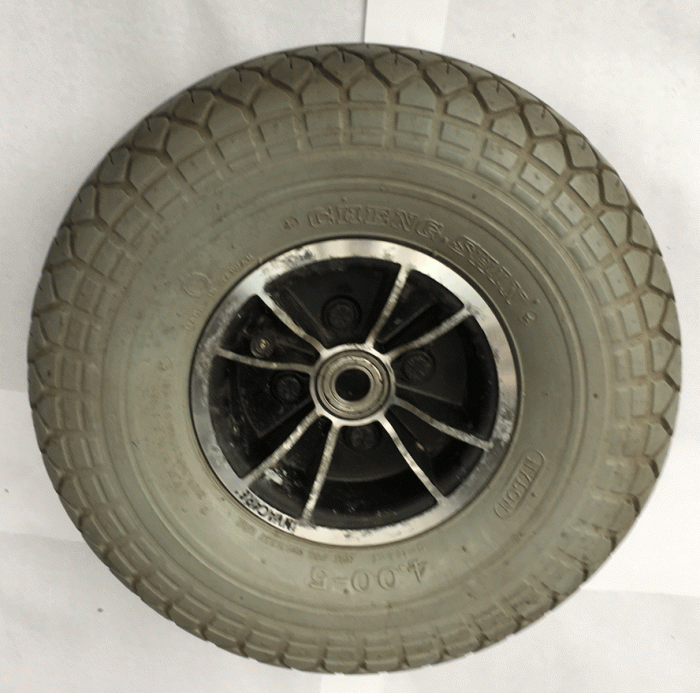 Used 400x5 Front Tyre & Wheel For An Invacare Scooter V4015 Wheelie ...