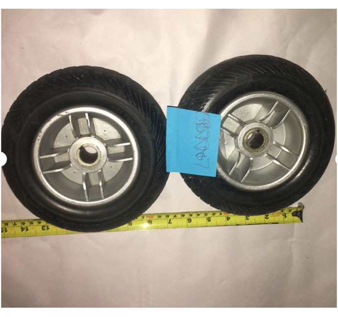 Used Pair Of Rear Wheel Assemblies For A Pride Gogo Mobility Scooter ...
